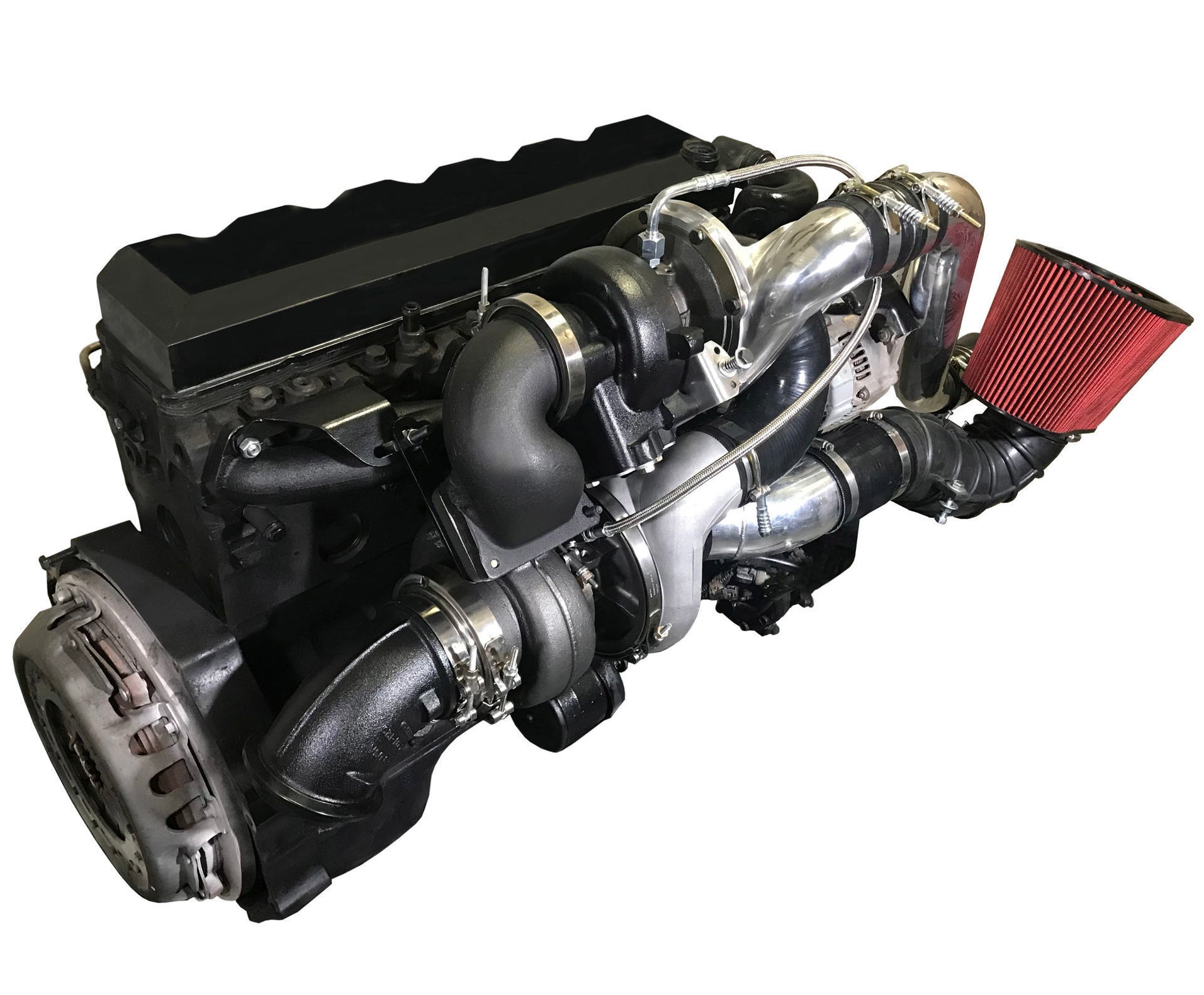 DPS FUMMINS COMPOUND TURBOS FOR FORD CUMMINS SWAP KIT TWIN TURBOS — Far ...